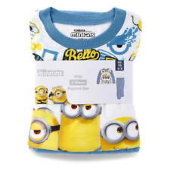Minions | Pajamas | Minions Graphic Pajama Set Blue And Yellow | Poshmark
